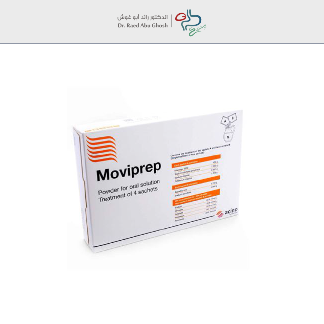 التحضير للتنظير الهضمي السفلي (تنظير القولون) باستخدام MOVIPREP